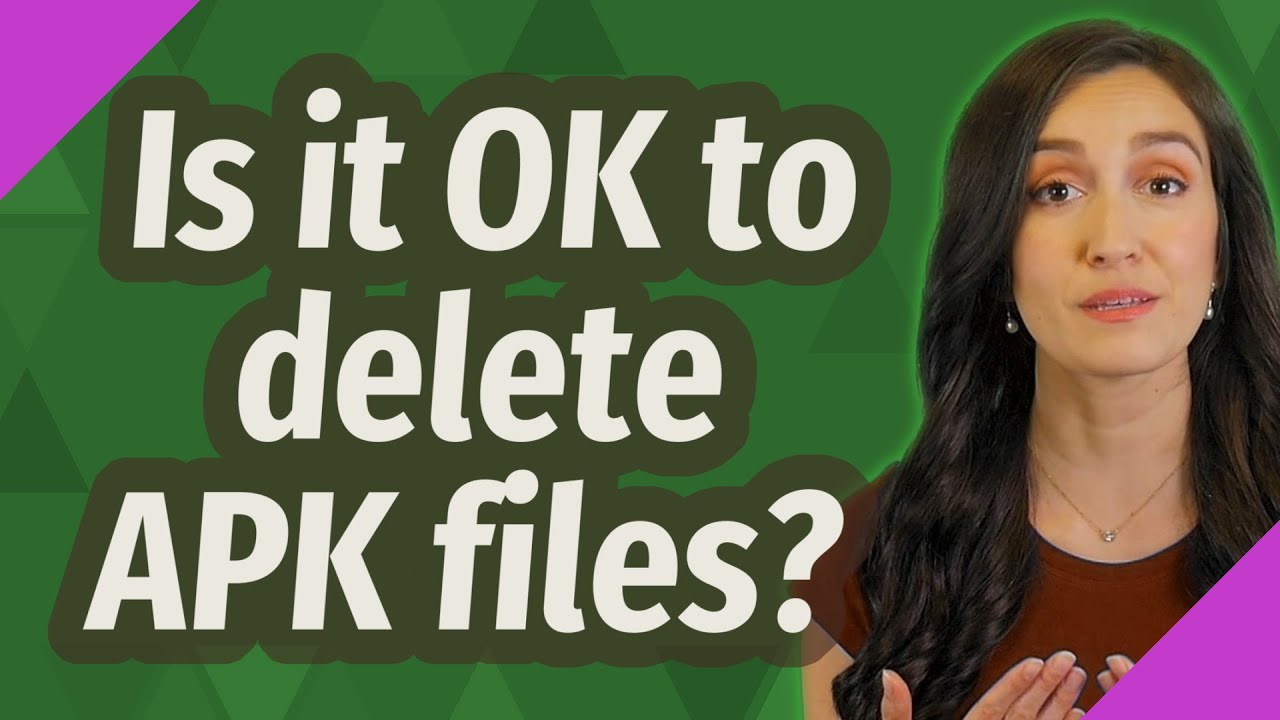 Is it OK to delete APK files? - YouTube