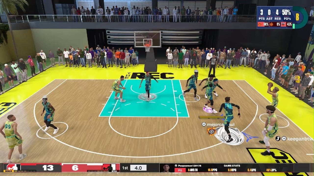 Full court shot in rec @NBA 2k24 - YouTube