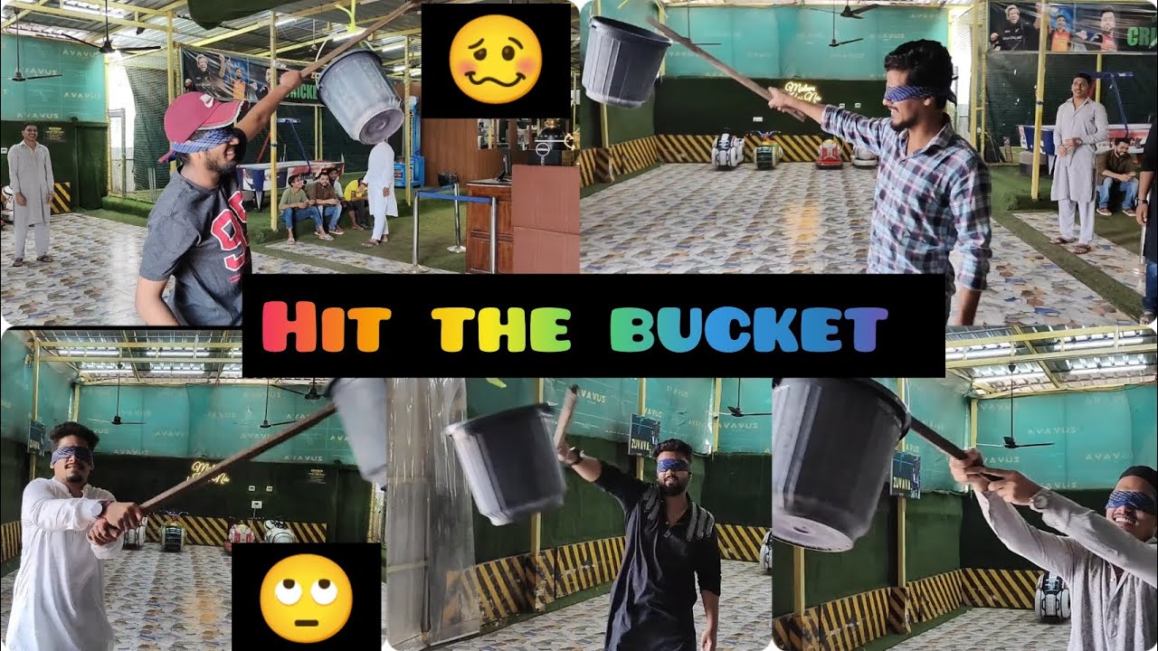 Hit the bucket 😆🤣 | Blind folded Game | Kon sab se Kam time me JEETEGA ...