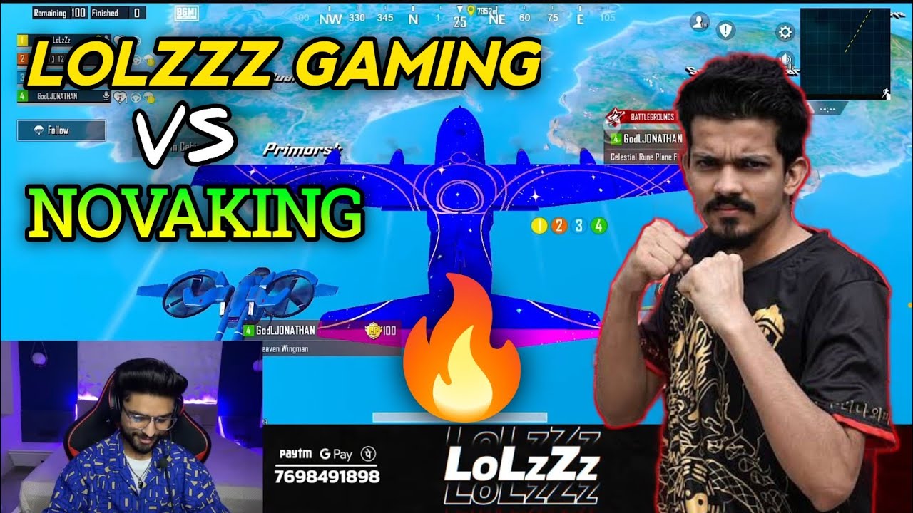 LolzZz gaming vs novaking 😱 @LoLzZzGaming vs @Novaking 🔥 #bgmi #viral ...