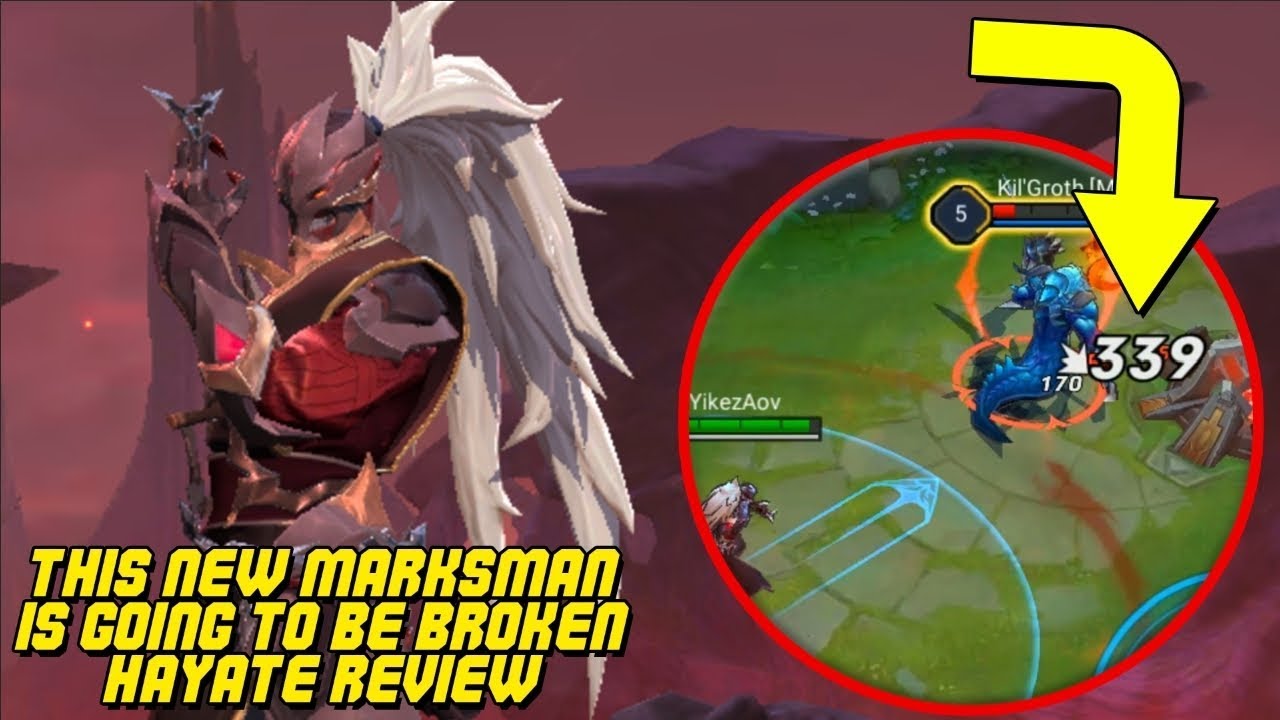 HAYATE gameplay | This NEW HERO can CRIT with TRUE DAMAGE | Arena of ...
