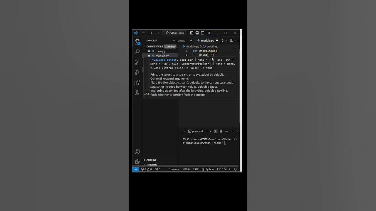 Python creating modules for structured projects #python #coding #programming #module # ...