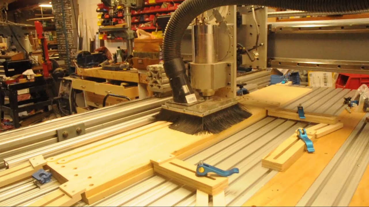 Baby Gate spindles on CNC router - YouTube