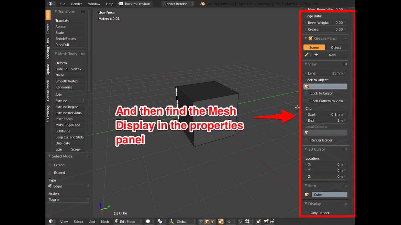Blender grid setup for 3D printing - YouTube