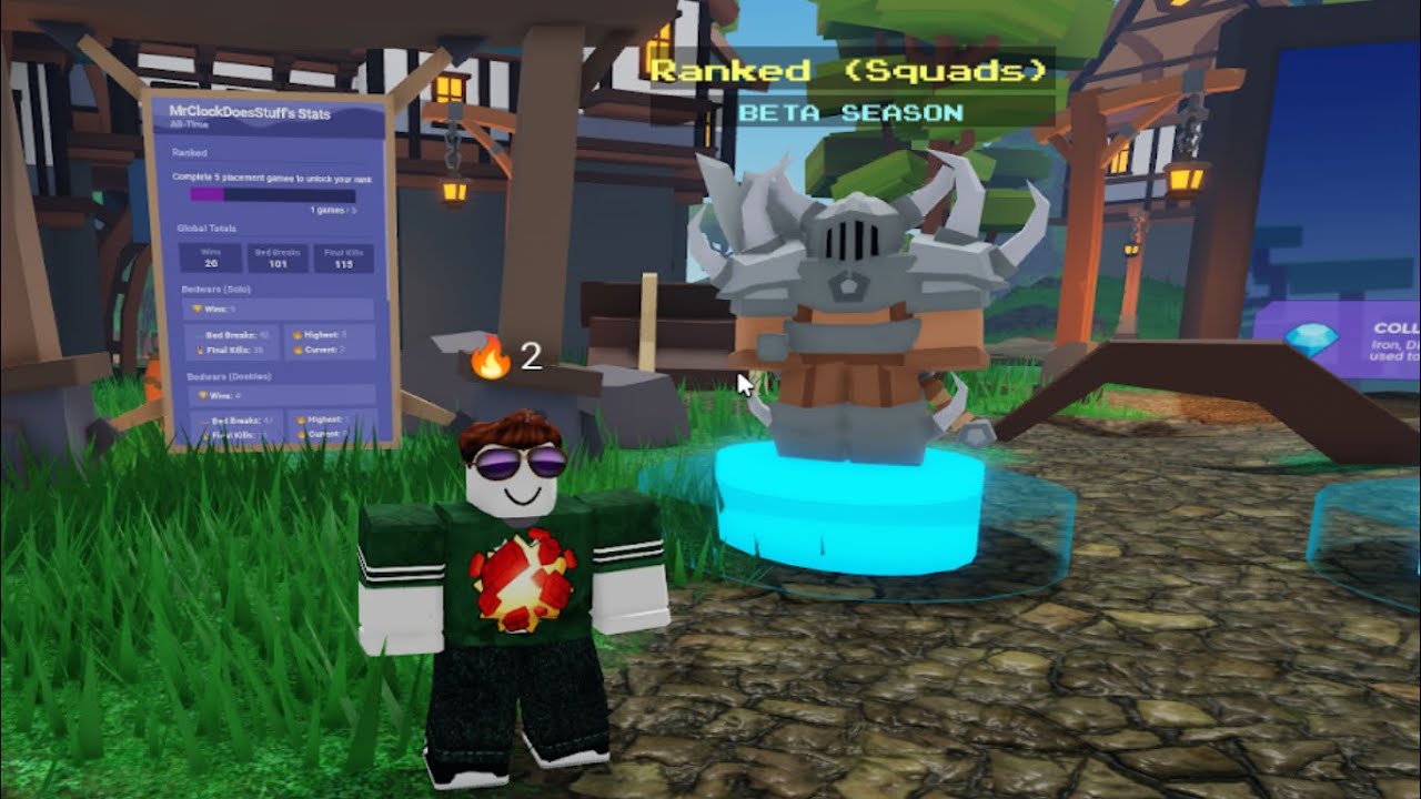 Playing Roblox Bedwars RANKED SQUADS - YouTube