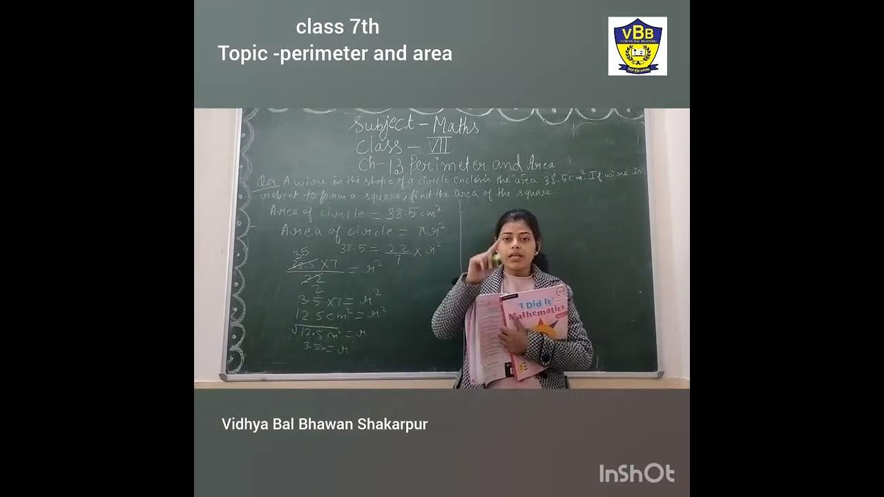 class 7th perimeter and area - YouTube