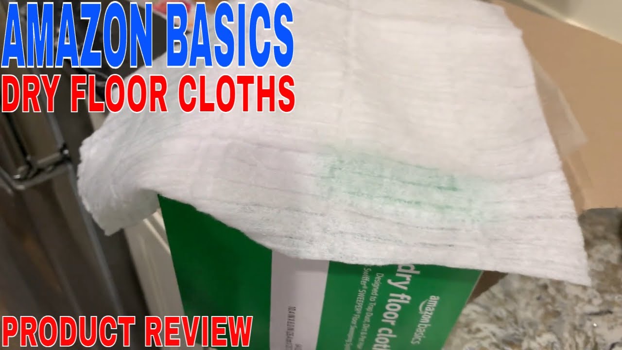 Amazon Basics Dry Floor Cloths 🔴 - YouTube