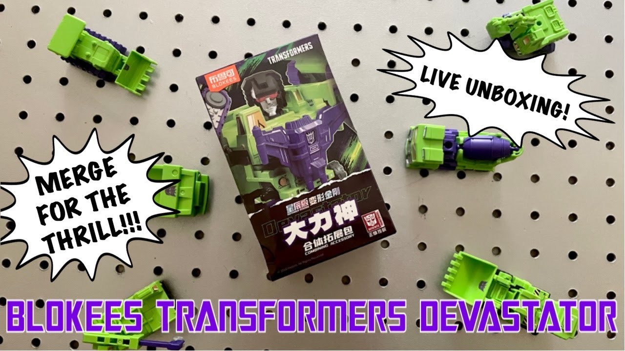 Live Unboxing & Building Blokees Transformers Devastator - YouTube