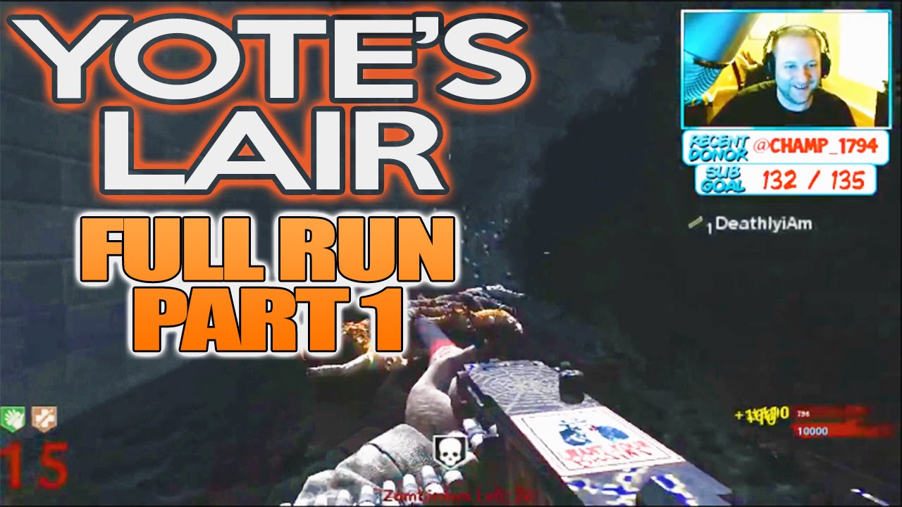 Cod Zombies - "YOTE'S LAIR" Coolest Map Ever - Full Run Part 1 (Call of ...