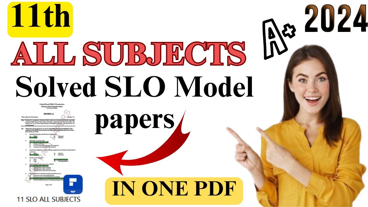 Solved SLO-based Model papers All Subjects federal board Class 11 2024 ...