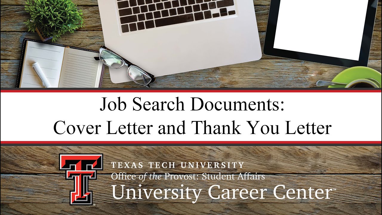 Job Search Documents - Cover Letter and Thank You Letter - YouTube