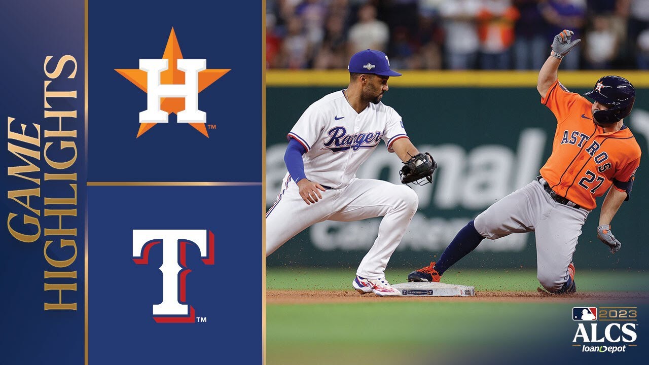 Astros vs. Rangers ALCS Game 4 Highlights (10/19/23) | MLB Highlights ...