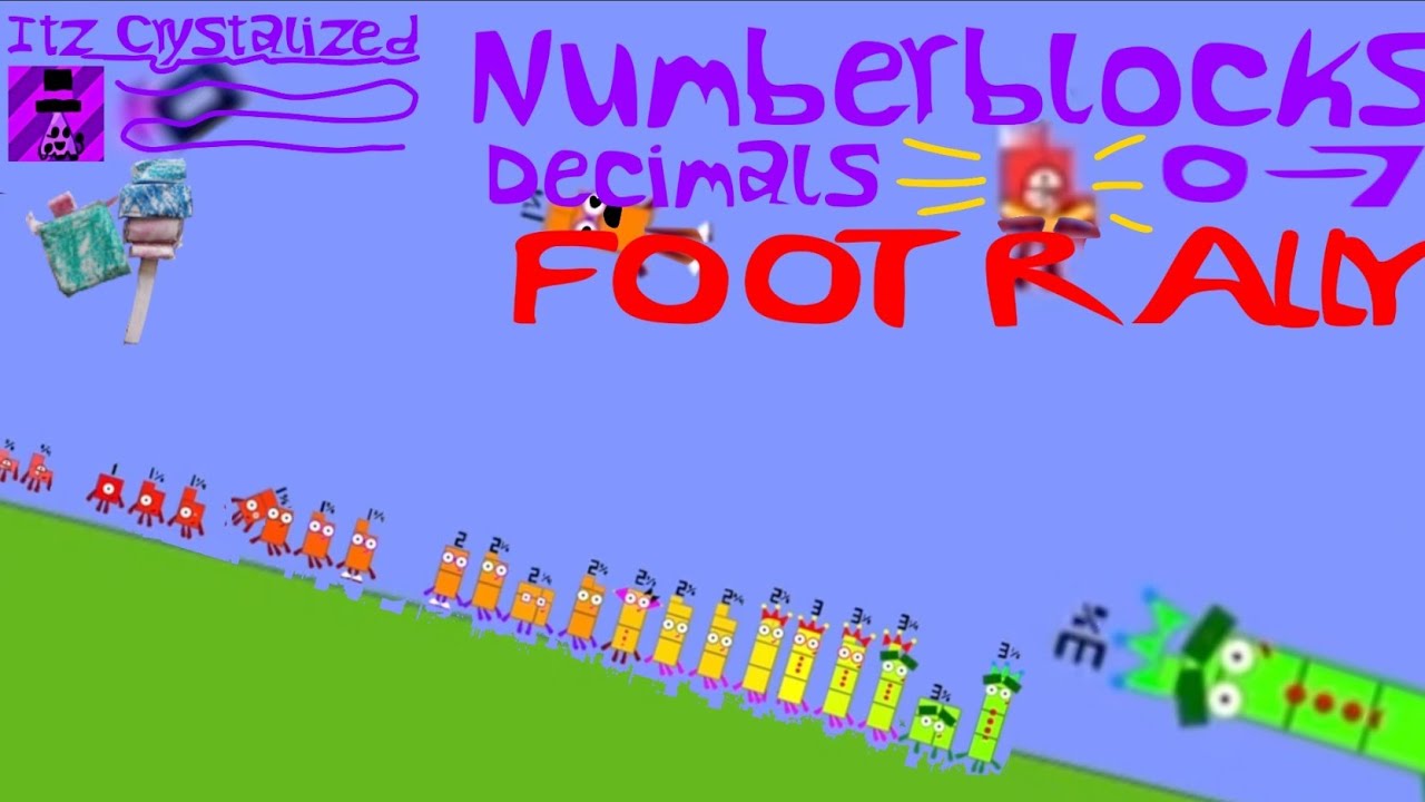 Numberblocks Eigths 0 To 7 Foot Rally - YouTube