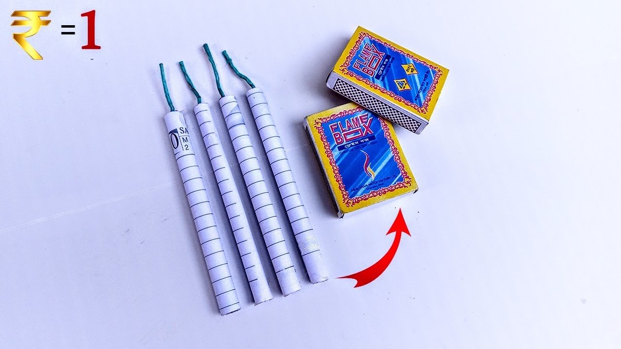 How to make crackers from matches | Easy way to make crackers at home ...