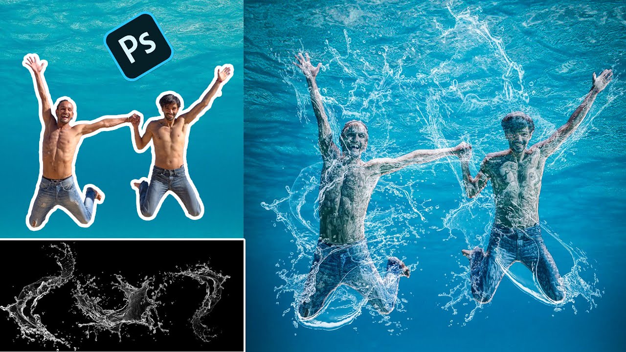 Photoshop Tutorial | Water Splash effect in Photoshop | Photo ...