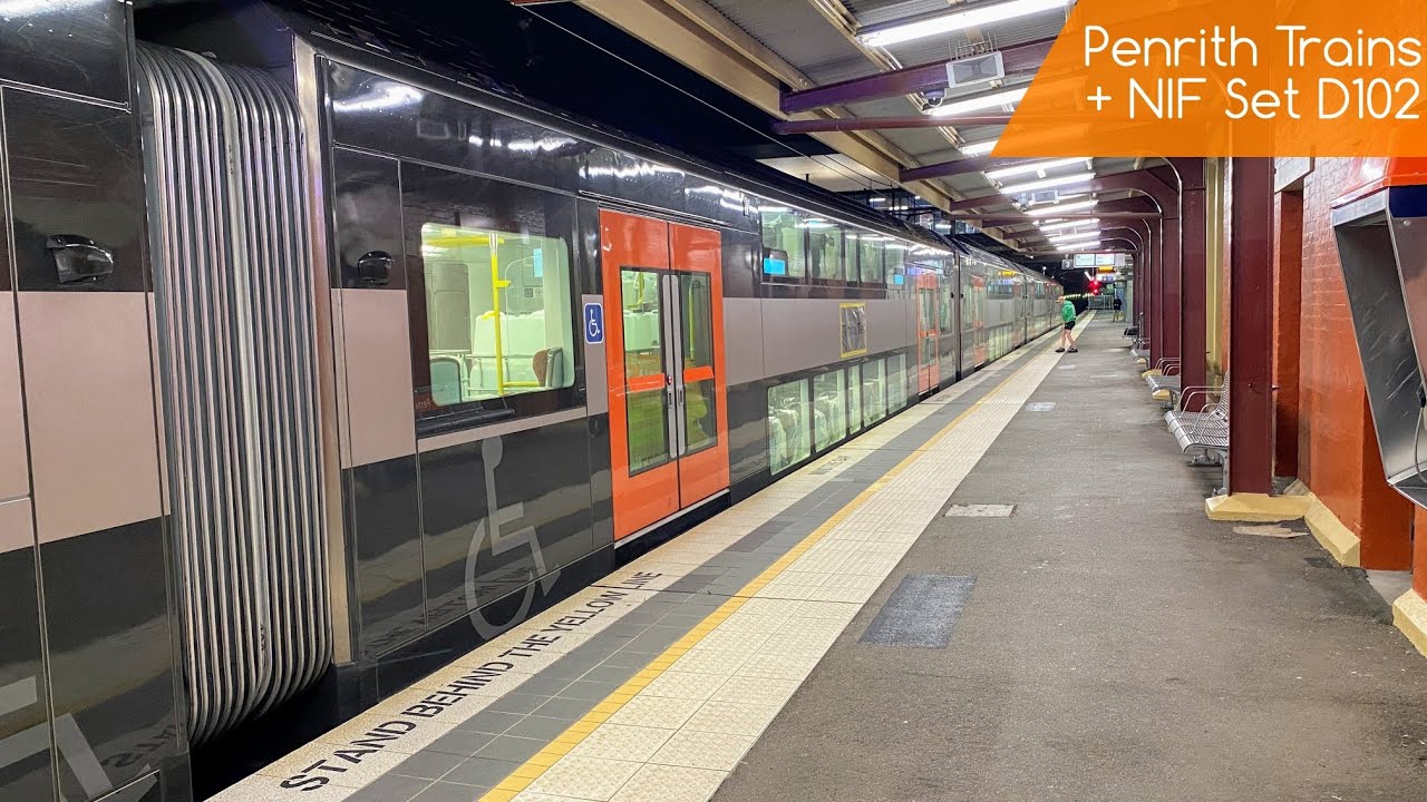 Sydney Trains Vlog 1749: Penrith Trains + NIF D Set D102 - YouTube