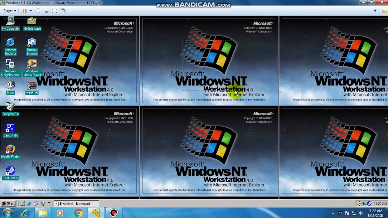 Windows NT 4.0 Workstation on Vmware Player! - YouTube