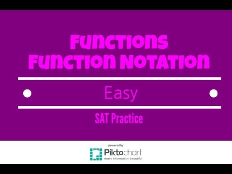 SAT Practice. Functions and Function Notation. Easy - YouTube