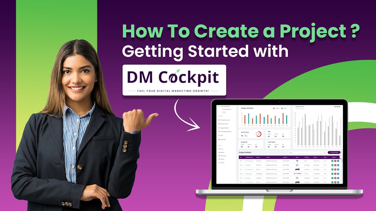 DM Cockpit : How to Create a Project | Getting started with DM Cockpit - YouTube