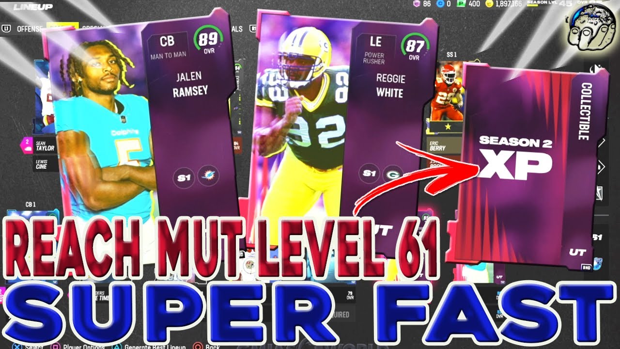 REACH MUT LEVEL 61 FAST! GLITCHY LEVEL UP METHOD! LEVEL UP FAST! Madden ...