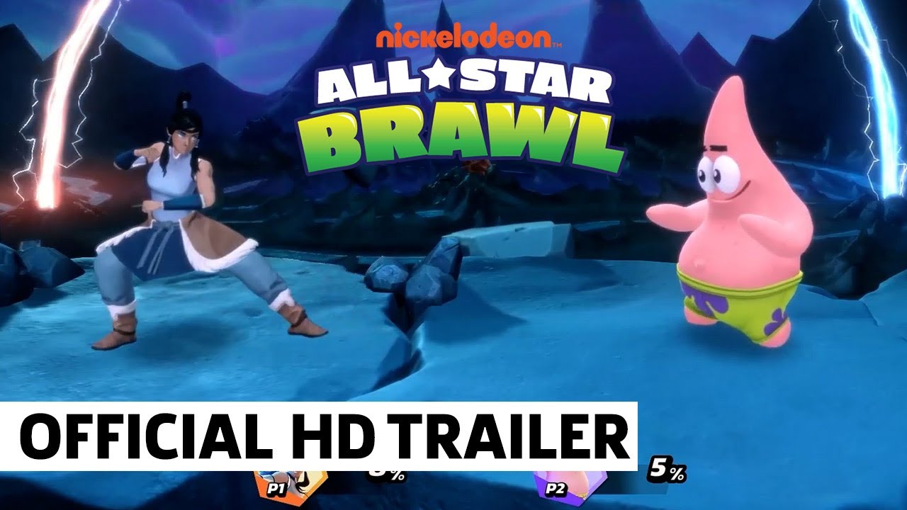 Nickelodeon All Star Brawl Korra Gameplay Showcase Youtube