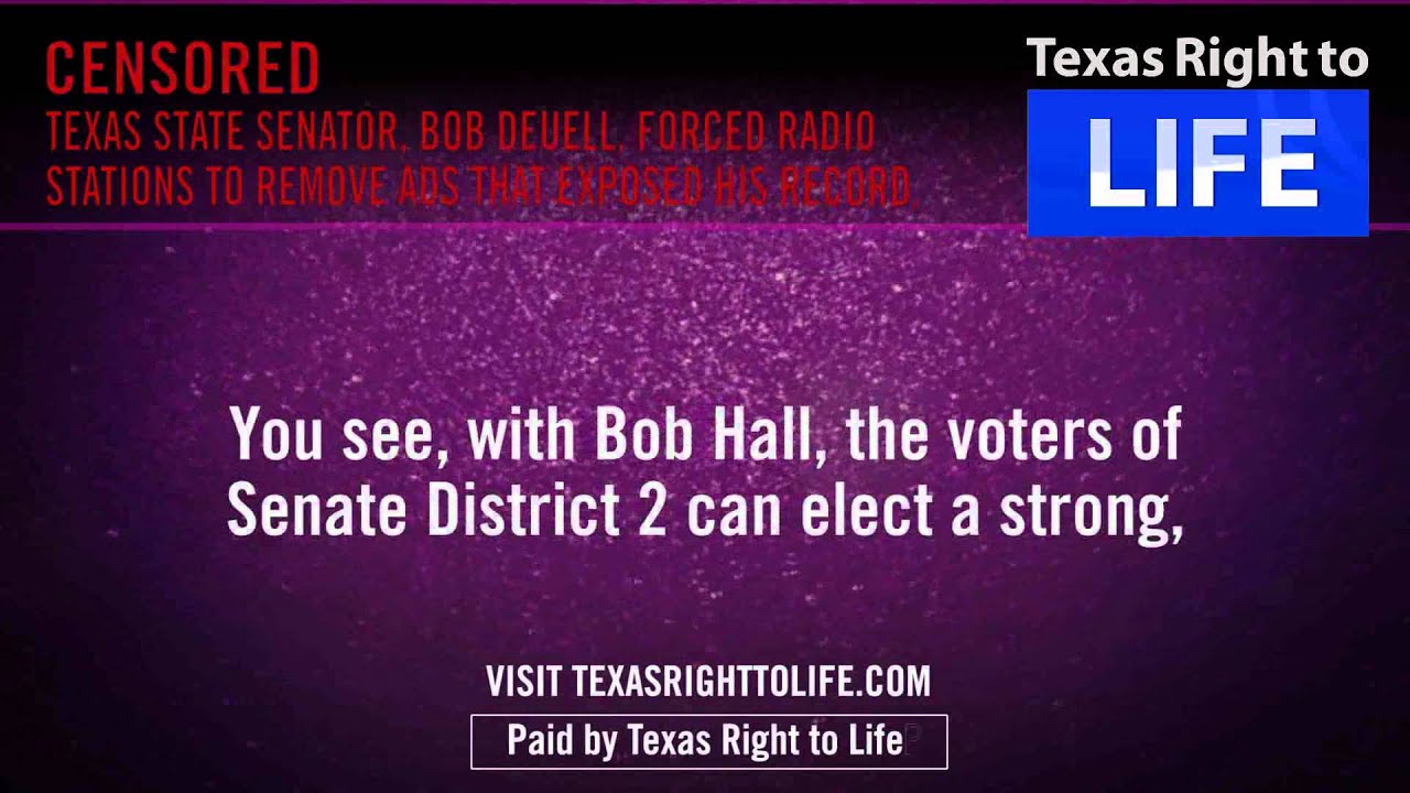 Texas Senator, Bob Deuell, threatens lawsuit if radio stations play ...