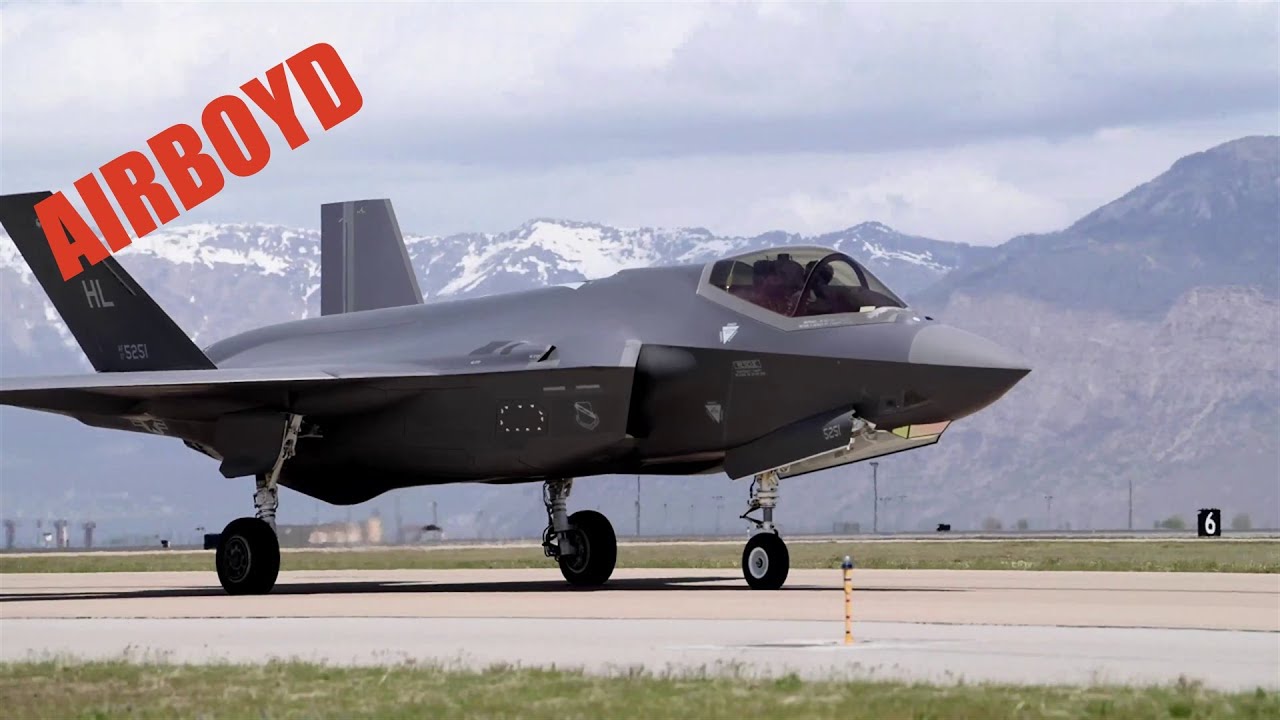 F-35A Launch • Hill AFB - YouTube