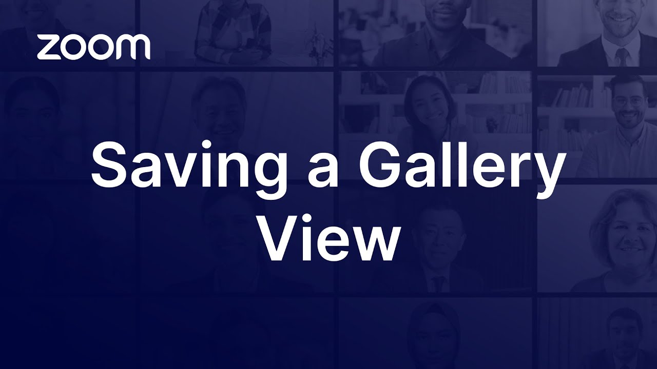 Saving a Gallery View - YouTube