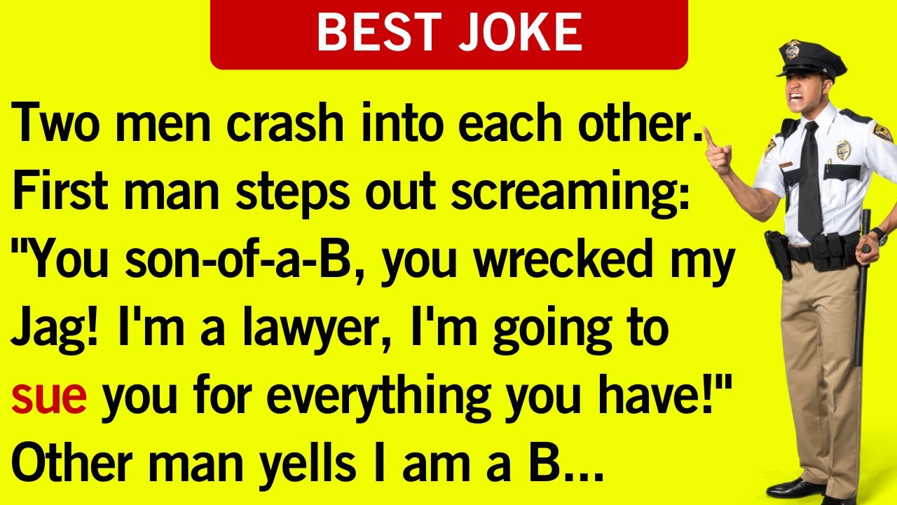 New Jokes🤣 |Hilarious Lawyer Joke: Car Crash with a Twist! | #humor ...