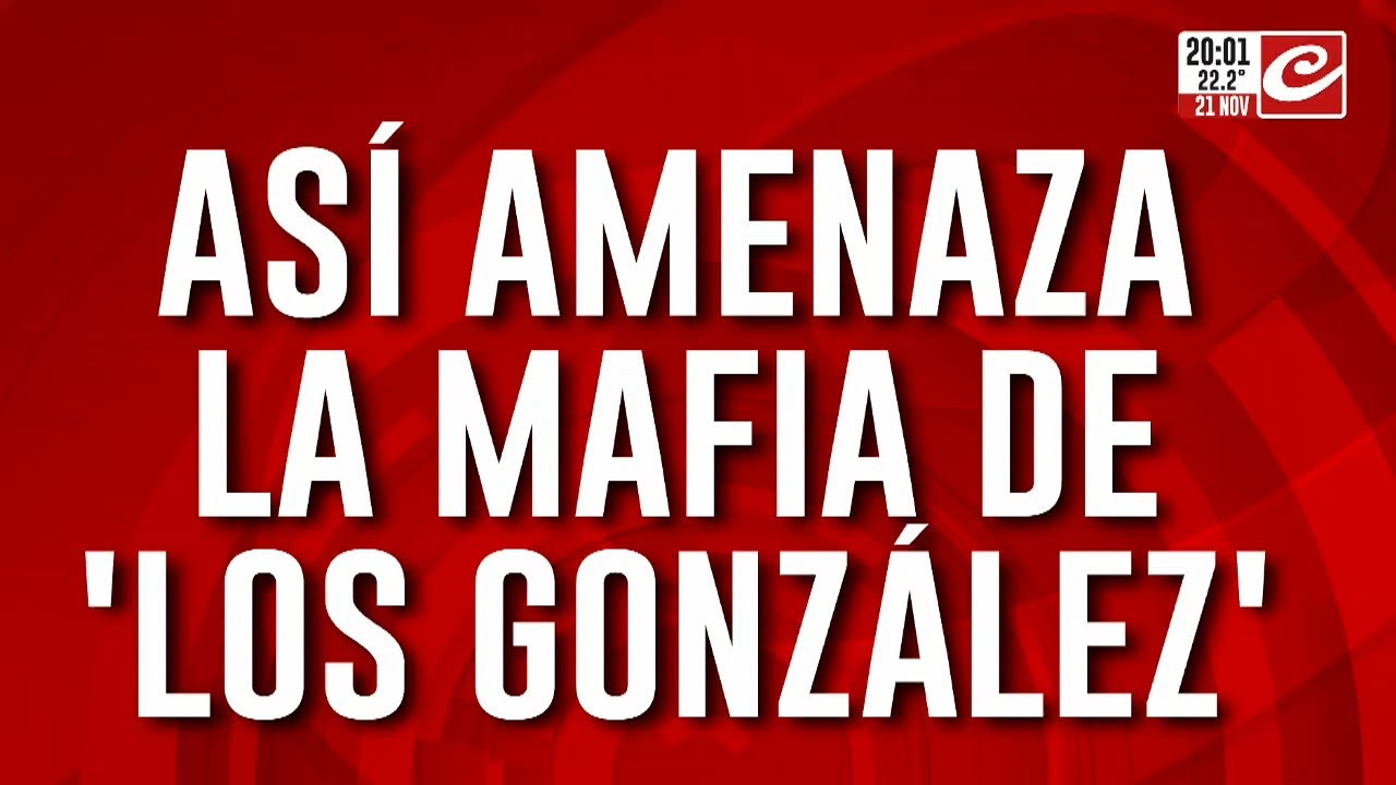 Así amenaza la mafia de "Los González" - YouTube