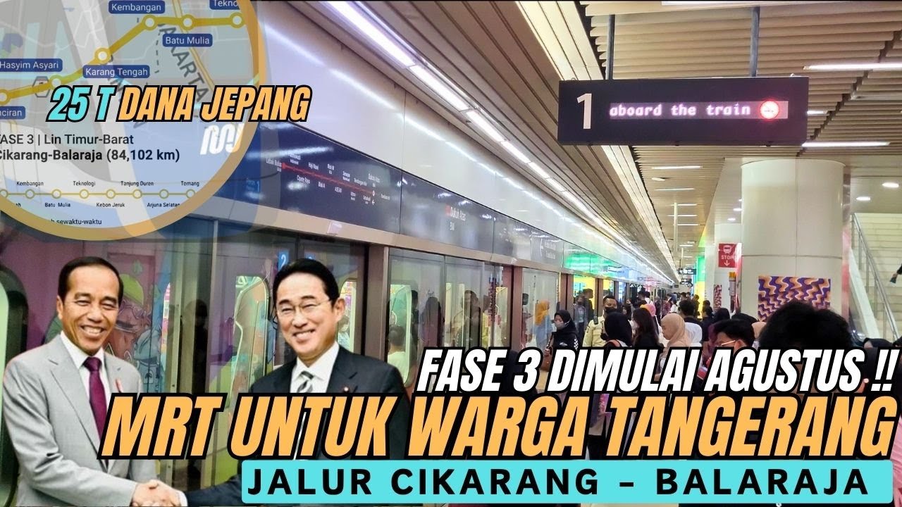MRT Fase 3 Untuk WARGA TANGERANG & CIKARANG !! STASIUN Sepanjang Tomang - Kembangan - Balaraja ...