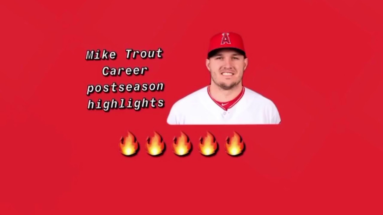 Mike Trout career Postseason highlights - YouTube