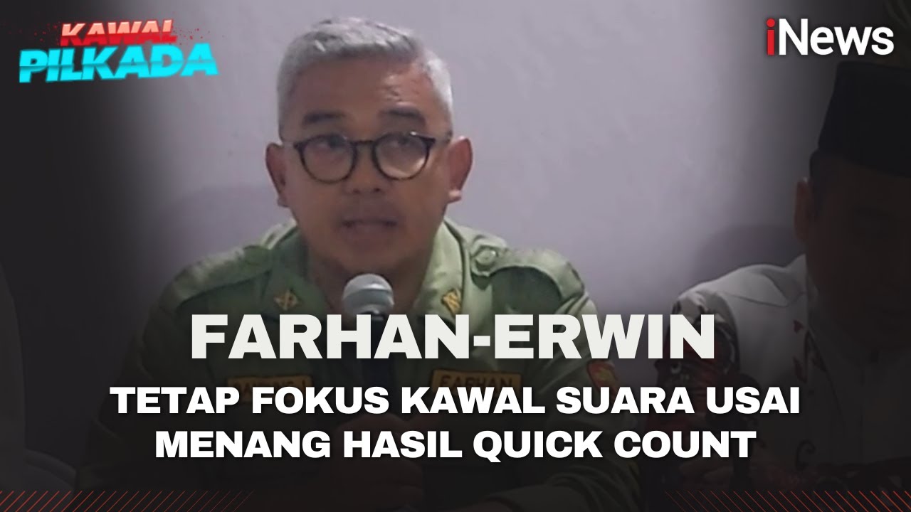 Unggul Hitung Cepat di Pilwakot Bandung, Farhan-Erwin Tetap Fokus Kawal Suara - YouTube