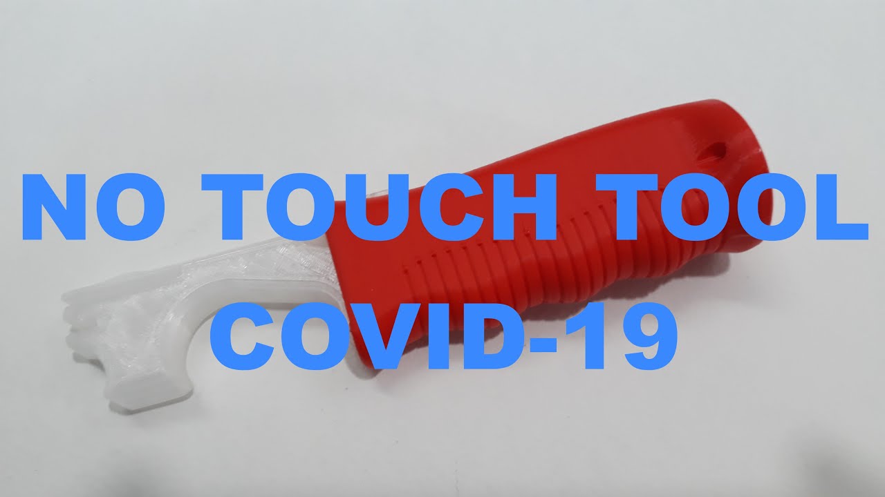 No Touch Tool, retractable, door opener, key turning, pinch papers ...