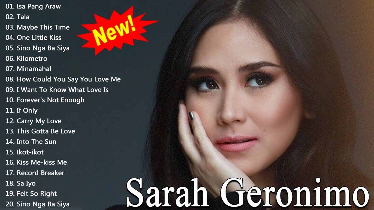 Sarah Geronimo NON STOP Greatest Hits The Best of Sarah Geronimo Full ...