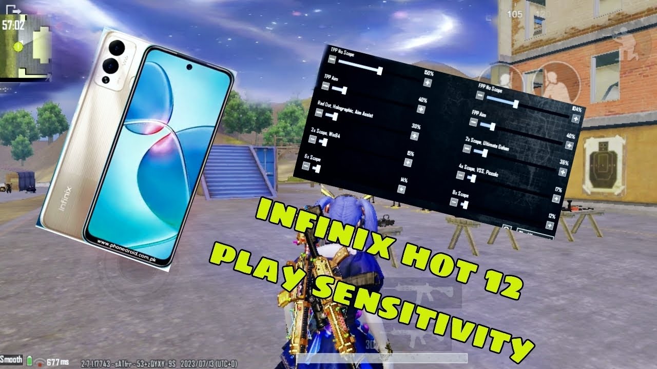 sensitivity infinix hot 12 play/ best control - YouTube