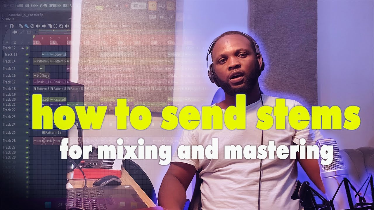 How to export and send stems for mixing and mastering Flstudio - YouTube