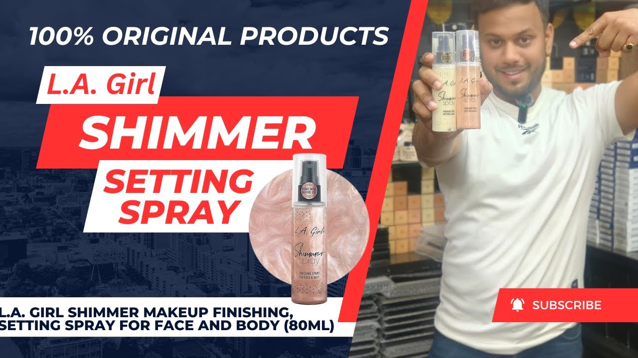 L.A. Girl Shimmer Makeup Finishing, Setting Spray for Face and Body ...