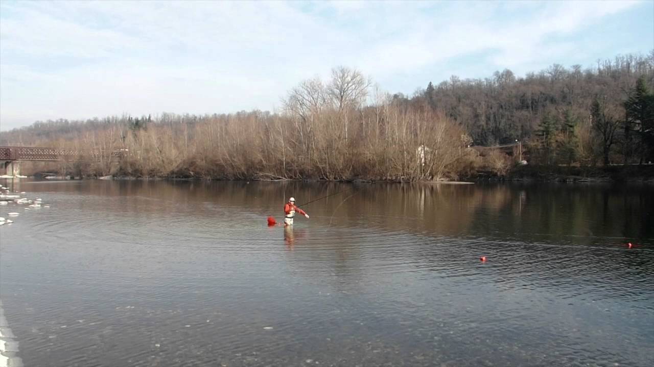 distance competition spey cast Oleggio 24-01-16 - YouTube