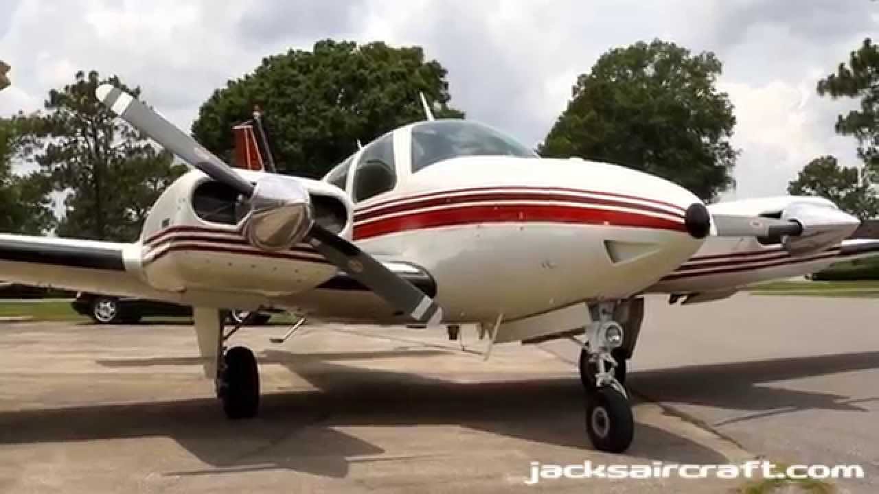 1974 Beechcraft Baron B55 -- N23MF - YouTube