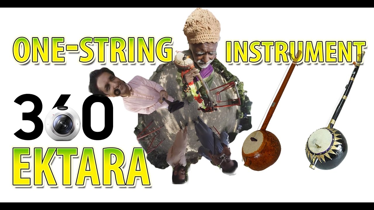 Pakistani Street Singer playing EKTARA instrument - 360 degree video ...
