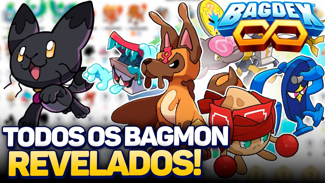 TODOS OS 61 BAGMON REVELADOS (+SPOILERS) para BAGDEX com Tipagens e Referências! - YouTube