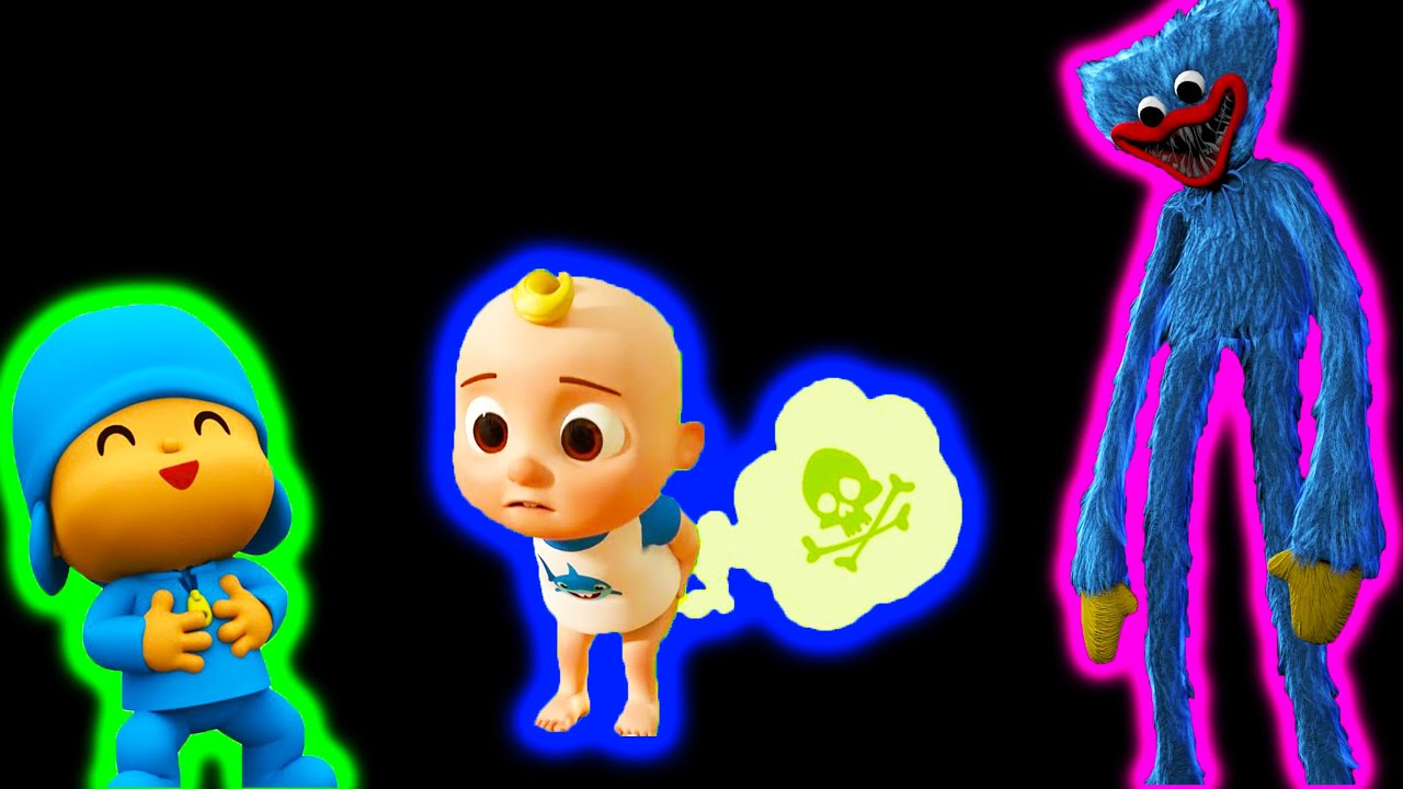 Pocoyo Laughing and Cocomelon Hurry to toilet Sound Variations in 32 ...