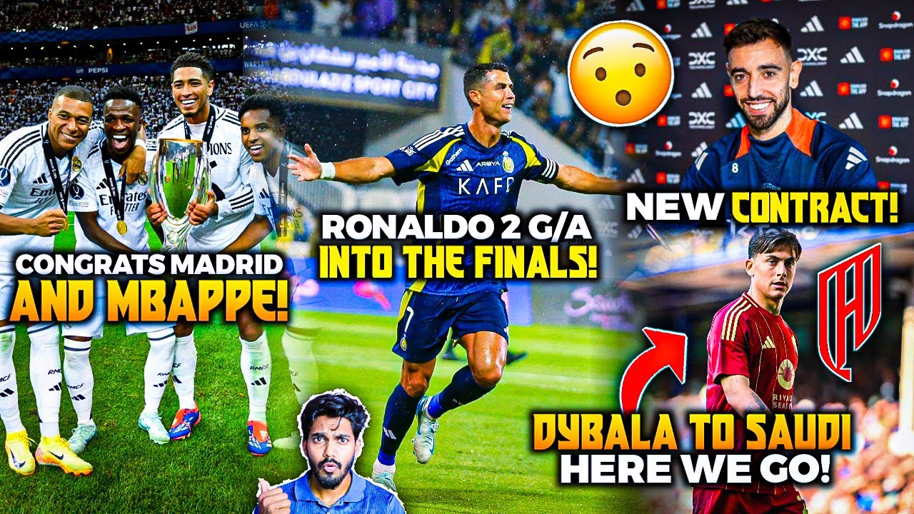 Real Madrid vs Atlanta Mbappe goal in Super Cup, Ronaldo Goal and ...