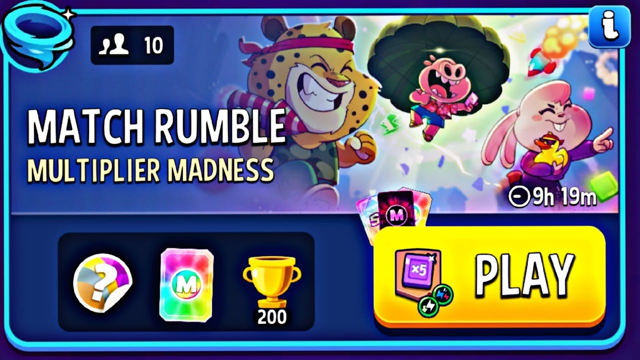 multiplier madness match masters rumble today match masters gameplay ...