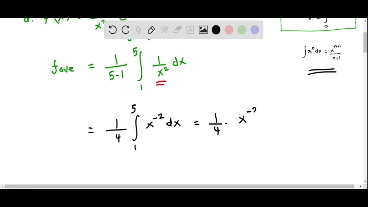 Calculus AB Average value of function 6 parts - YouTube