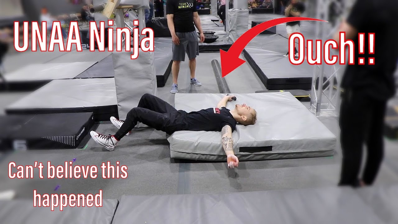 He Knocked Himself Out Doing The Course!! ( UNAA Ninja Competition ...