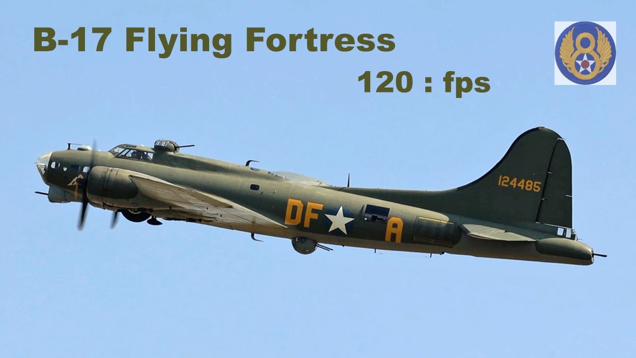 120fps : B-17 Flying Fortress 'Sally B' footage - YouTube