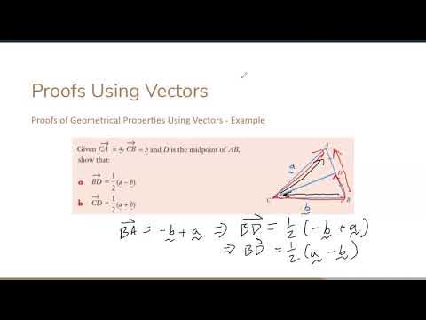 Vectors Proofs Using Vectors Yr 12 Ext 1 1 - YouTube