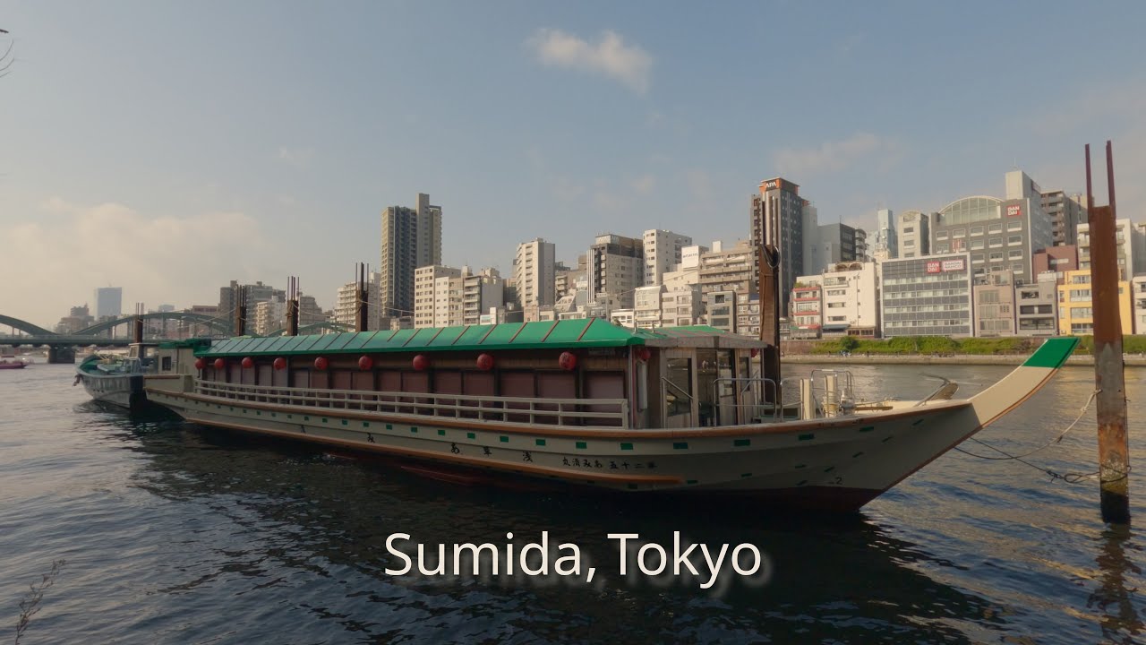 Morning walk along Sumida river, Tokyo - YouTube